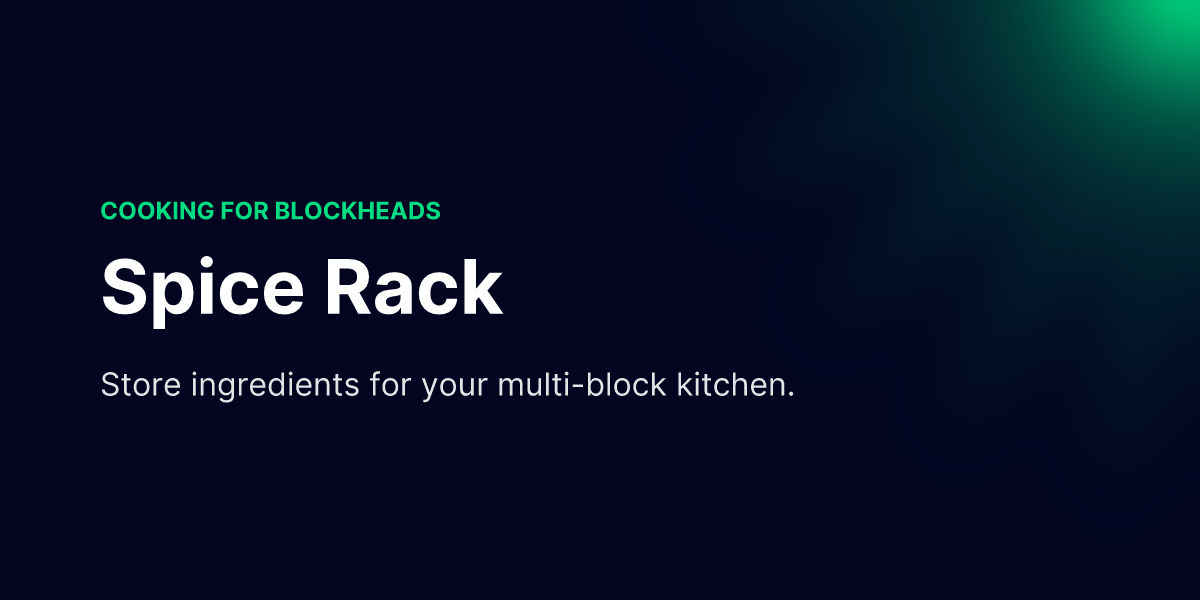 Spice Rack - Twelve Iterations - Mods