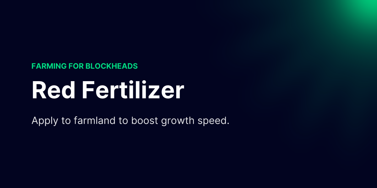 Red Fertilizer - Twelve Iterations - Mods