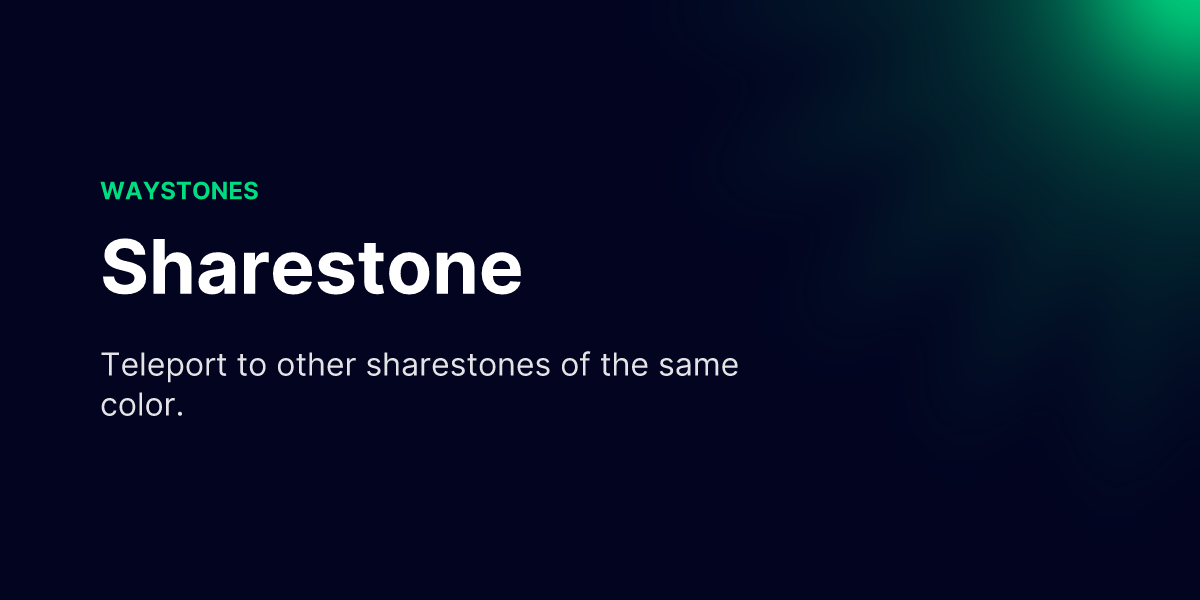 Sharestone - Twelve Iterations - Mods